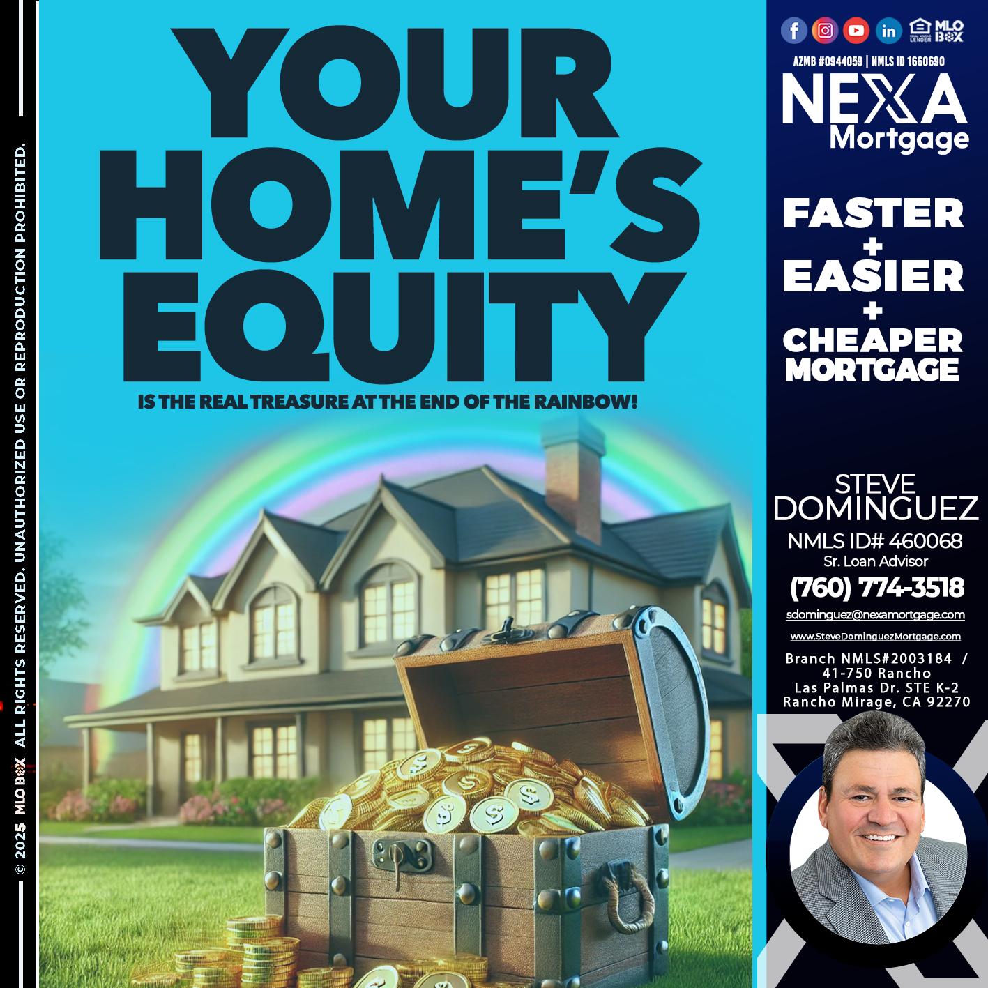 YOUR HOME´S EQUITY - Steve Dominguez -Senior Loan Advisor